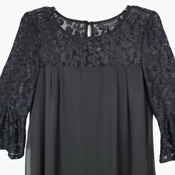 Perceptions | Dresses | Perceptions Womens Nwt 6 Dress Lace 34 Flare ...